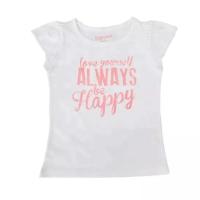 China 100% Cotton Baby Girl T-Shirts O-Neck Print Pattern Tops for Newborns 0-24 Months Summer for sale