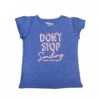 China 100% Cotton Baby Girl T-Shirts O-Neck Print Pattern Tops for Newborns 0-24 Months Summer for sale