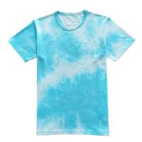 China 100% Cotton Kids Tie Dye Summer Clothing Set Custom Logo Sizes 2Y-12Y for sale