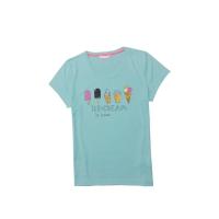 China Custom Design Women Cotton Tshirt Short Sleeve Print Pattern OEM 100% Cotton Round Neck Sportswear for sale