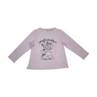 China 100% Cotton Baby Girl T-Shirt Custom Cartoon Print O-Neck Long Sleeve Sizes 3M-10Y for sale