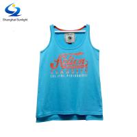 China 100% Cotton Ladies Singlet Tops 140-280gsm Lightweight Casual Sport Tank Tops Custom Printed for sale