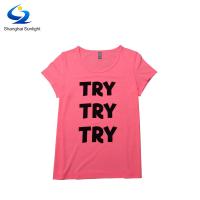 China Plus Size Print Women T-Shirt Short Sleeve Eco-Friendly Cotton 140gsm-210gsm OEM Custom for sale