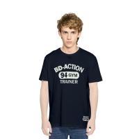 China 100% Cotton Men's Workout T-Shirt Breathable Skin-Friendly Jersey Fabric for Outdoor Sports S-4XL for sale