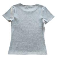 China Custom Women T-Shirt 95% Cotton 5% Spandex Rib Knit Soft Hand Feel S-2XL for sale