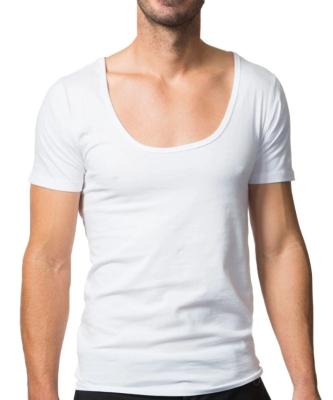 China Custom Logo O V Neck Casual Sports Tshirt 100% Combed Cotton Pre Shrinkage Anti Pilling Breathable for sale