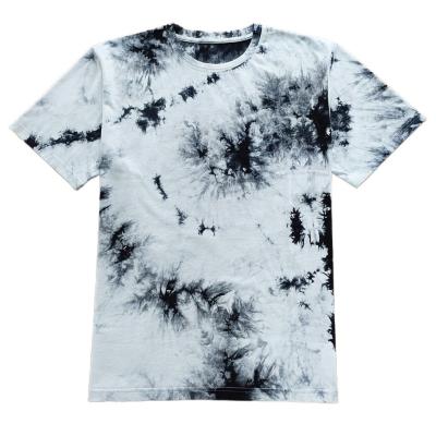 China 100% Cotton Tie Dye Men T-Shirt O Neck Summer Breathable Anti Shrink Sizes S to XXL for sale