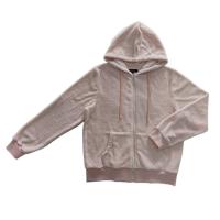 China Custom Women Hoodie 100% Polyester Coral Velvet Windproof Warm Sweatshirt Front Zipper S-2XL for sale