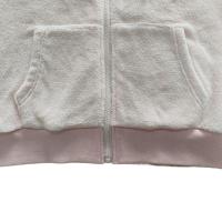 China Custom Women Hoodie 100% Polyester Coral Velvet Windproof Warm Sweatshirt Front Zipper S-2XL for sale