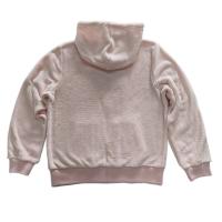 China Custom Women Hoodie 100% Polyester Coral Velvet Windproof Warm Sweatshirt Front Zipper S-2XL for sale
