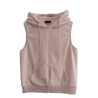China Custom Women Coral Velvet Hoodie 240gsm Soft Hand Feel Front Zipper Hoodies OEM S-2XL for sale