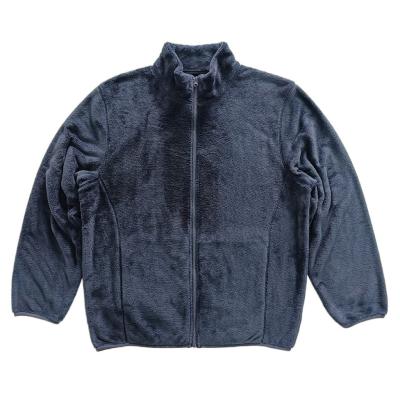 China Custom Men's Stand Collar Hoodie 100% Polyester Coral Velvet Warm Sweatshirt OEM S-2XL for sale