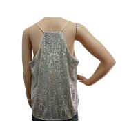 China Women's Sequin Tank Top 97% Polyester 3% Spandex Casual Fashion Top S-2XL OEM for sale