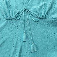 China Breathable Women's Chiffon Fringe T-Shirt 94% Polyester 6% Spandex Knit Figured Cloth for sale
