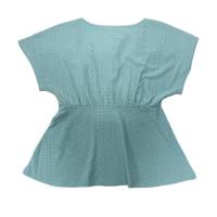 China Breathable Women's Chiffon Fringe T-Shirt 94% Polyester 6% Spandex Knit Figured Cloth for sale
