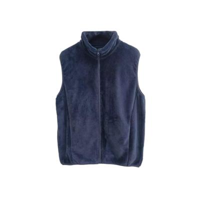 China Plus Size Men's Coral Velvet Sleeveless Hoodie Custom Logo S-2XL OEM for sale