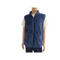 China Plus Size Men's Coral Velvet Sleeveless Hoodie Custom Logo S-2XL OEM for sale