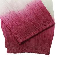 China Plus Size Women Dip Dye Blouse 65% Viscose 35% Polyester Woven Shirt OEM Custom S-2XL for sale