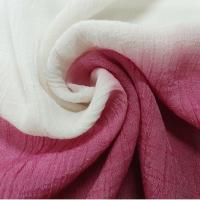 China Plus Size Women Dip Dye Blouse 65% Viscose 35% Polyester Woven Shirt OEM Custom S-2XL for sale