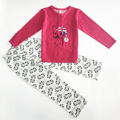 China Children Cartoon Patterned Pajama Set Winter Home Wear for Ages 3-10 Anti-Pilling Breathable for sale