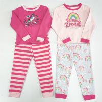 China Customized Winter Kids Pajamas Set for Girls Ages 3-10 Polyester Cotton O Neck for sale