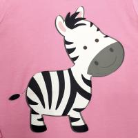 China 100% Combed Cotton Girls Sleepwear Set Soft Animal Print Spring Autumn Ages 3-11 for sale