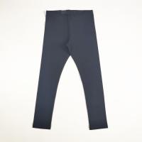 China Anti-Wrinkle Knitted Cotton Spandex Little Girl Leggings Size 100-160cm with Waistband Button for sale