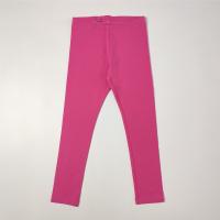 China Anti-Wrinkle Knitted Cotton Spandex Little Girl Leggings Size 100-160cm with Waistband Button for sale