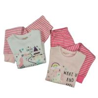 China Girls Winter Pajamas Set Cotton Fleece Lining 65% Polyester 35% Cotton Sizes 3Y to 10Y OEM for sale