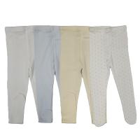 China 100% Cotton Baby Tights for 3-9 Months OEM Breathable Comfortable Plain Leggings for sale