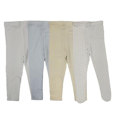 China 100% Cotton Baby Tights for 3-9 Months OEM Breathable Comfortable Plain Leggings for sale