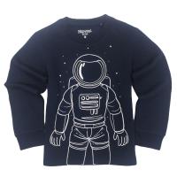 China Thermal Children Pajamas Set Luminous Glow Print Winter Sleepwear Boys 100% Cotton for sale