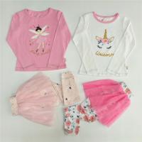 China Girls Cotton Polyester Pajama Sets Princess Print Full Print Pants 3Y to 10Y for sale