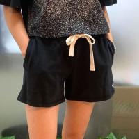 China Mid Waist 100% Cotton Women's Biker Shorts French Terry Fabric Sizes XS-XL for sale