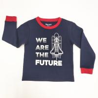China Children Pajamas Set 2 Pcs Cartoon Sleepwear Kids Pyjamas O Neck Polyester Cotton for sale
