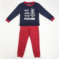 China Children Pajamas Set 2 Pcs Cartoon Sleepwear Kids Pyjamas O Neck Polyester Cotton for sale