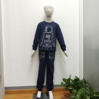 China Custom Glow in Dark Kids Pajamas Cotton Polyester Cartoon Print Ages 2-12 for sale