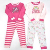 China Breathable Cotton Polyester Kids Pajamas O Neck Anti Pilling Ages 3 10 Years for sale