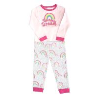China Breathable Cotton Polyester Kids Pajamas O Neck Anti Pilling Ages 3 10 Years for sale