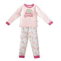 China Breathable Cotton Polyester Kids Pajamas O Neck Anti Pilling Ages 3 10 Years for sale