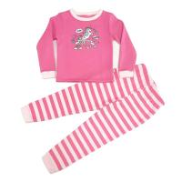 China Kids Cotton Animal Pattern Pajamas Set O Neck Sleepwear for Children Ages 3-10 for sale