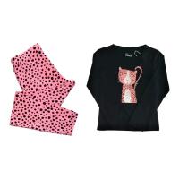 China Kids Sleepwear Children Pajama with Animal Pattern Organic Cotton 60% Cotton 40% Polyester Sizes 3Y to 10Y for sale