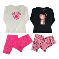 China Kids Sleepwear Children Pajama with Animal Pattern Organic Cotton 60% Cotton 40% Polyester Sizes 3Y to 10Y for sale