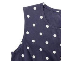 China Customize Printed 100% Combed Cotton Sleeveless Jumpsuits for Kids Girls Customization for sale