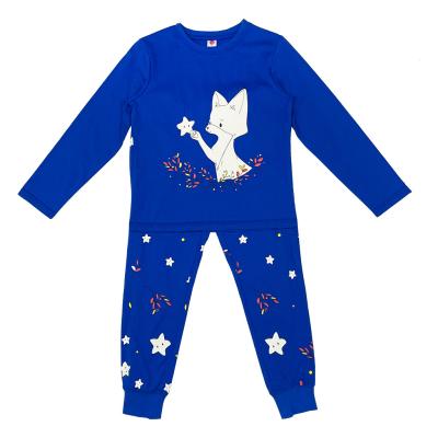China 100% Cotton Kids Pajamas Set 2 Piece Girls Boys Sleepwear Ages 2-12 OEM for sale
