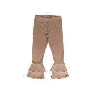 China Girls Ruffle Leggings 3Y-10Y Soft Cotton Blend Kids Fashion Customizable Breathable for sale