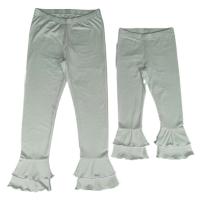 China Girls Ruffle Leggings 3Y-10Y Soft Cotton Blend Kids Fashion Customizable Breathable for sale