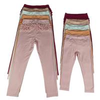China Girls Ruffle Leggings Soft Hand Feel 62% Polyester 33% Cotton 5% Spandex Sizes 3Y-10Y for sale