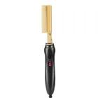 China Experience Luxury Styling with Flat Iron Heated Hotcombs hot comb - Gold black for sale