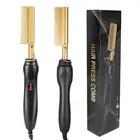China Electric Heating Comb 110V-220V 500°F Fast Heating Curler Copper Hot Straightening Comb 20x30x6 cm for sale